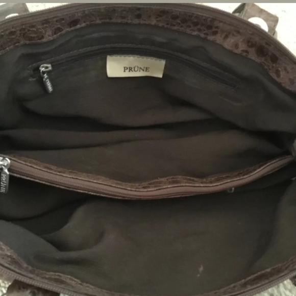 Prune | Bags | Prune Brown Croc Print Handbag | Poshmark